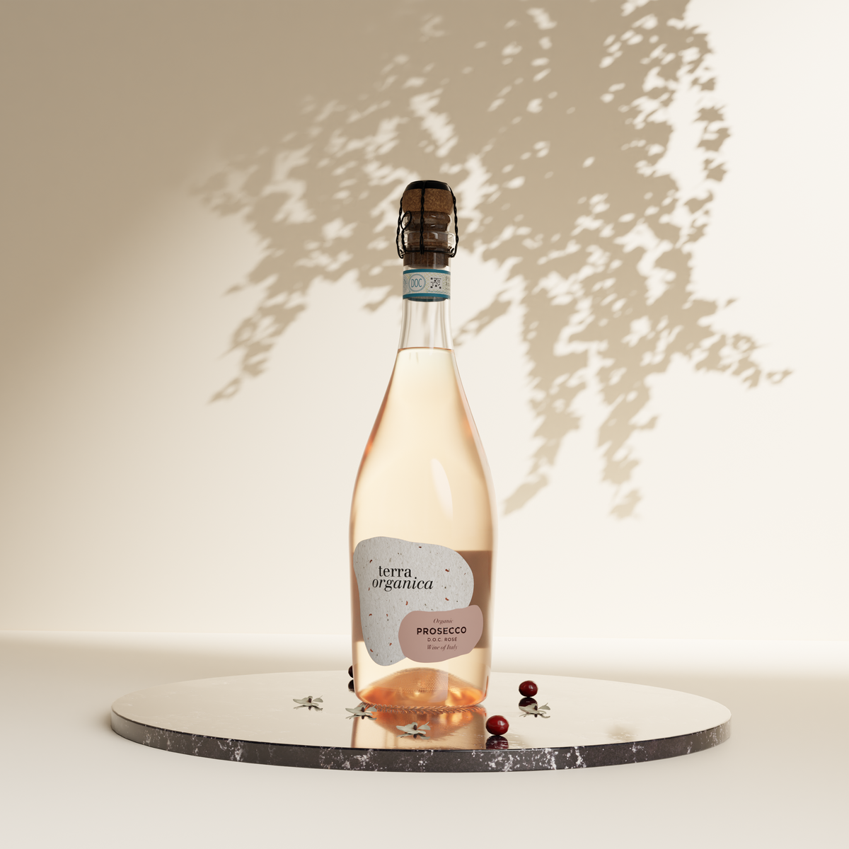 Organic Prosecco Rose 75cl | Terra Organica